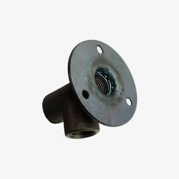 Industrial design 2-way elbow flange in steel - MC Fact