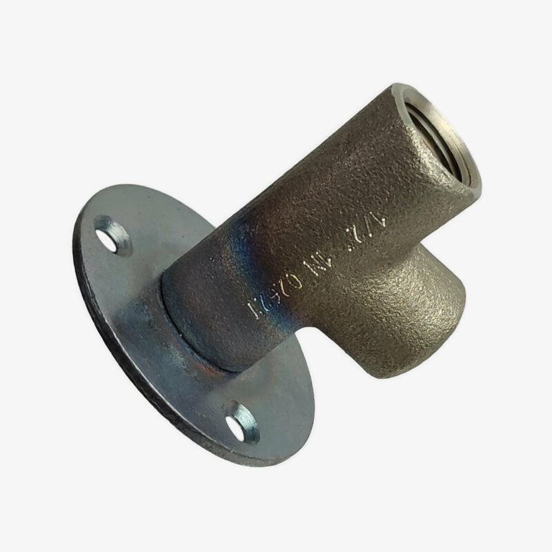 Industrial design 2-way elbow flange in steel - MC Fact