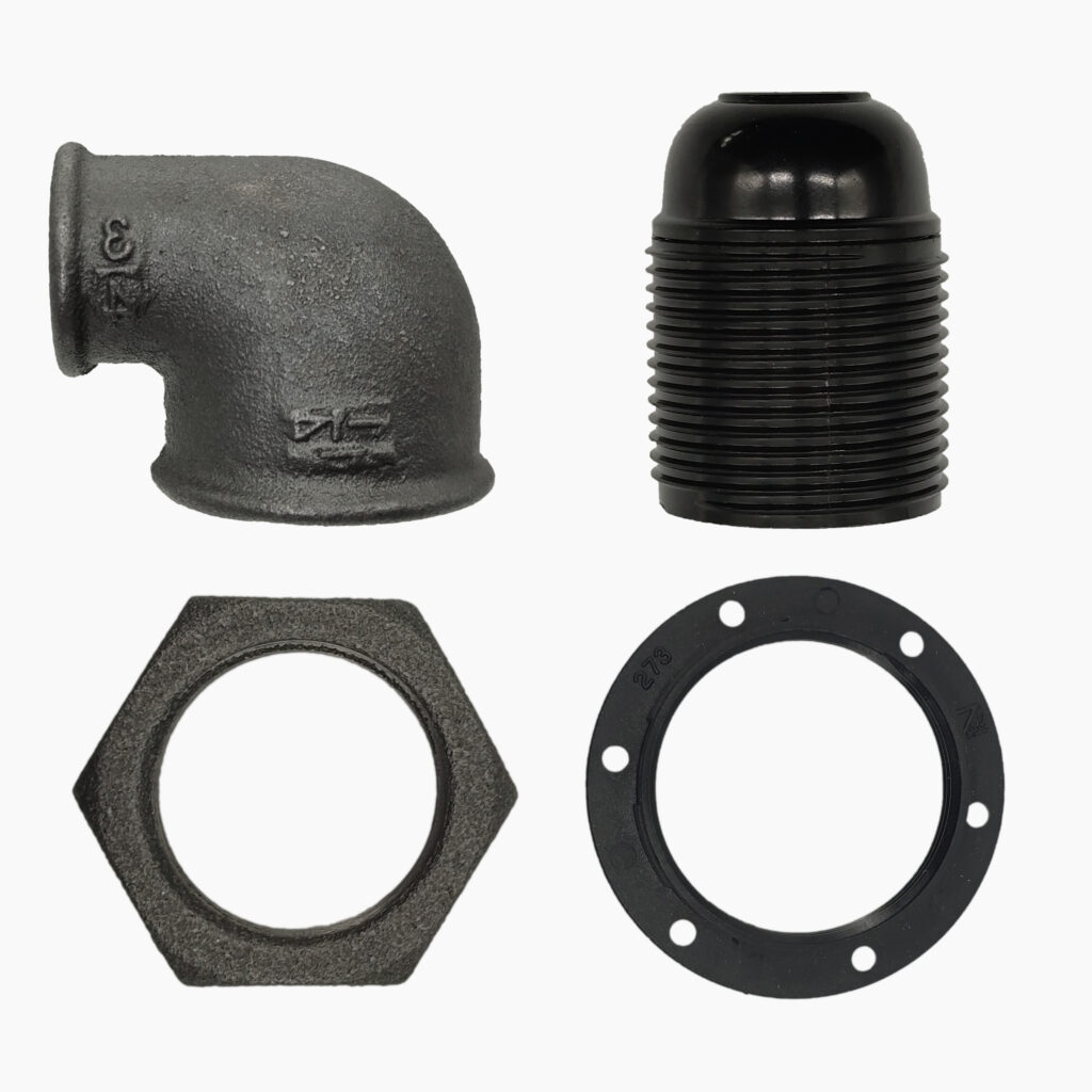 Kit Elbow Socket Single Nut E27 For Fitting - MC Fact