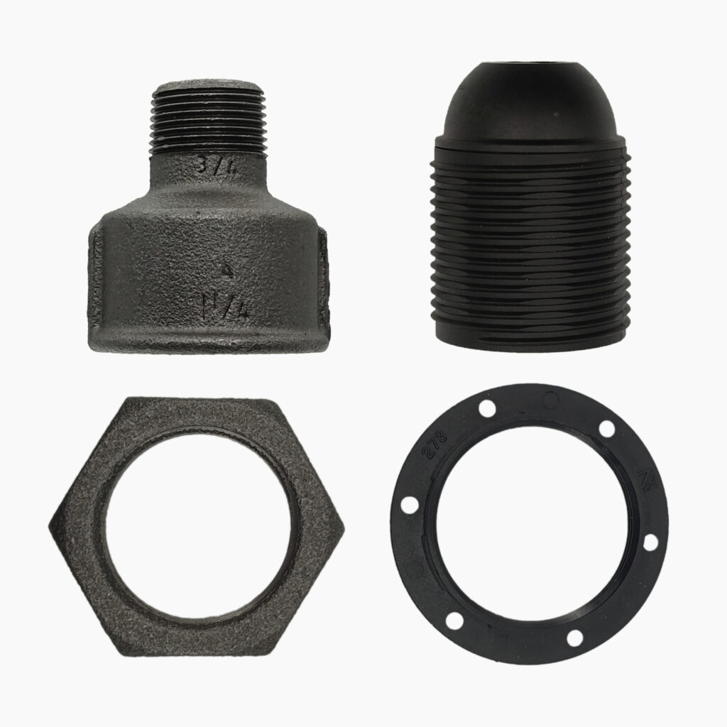 Single nut male socket E27 plumbing connection - MC Fact