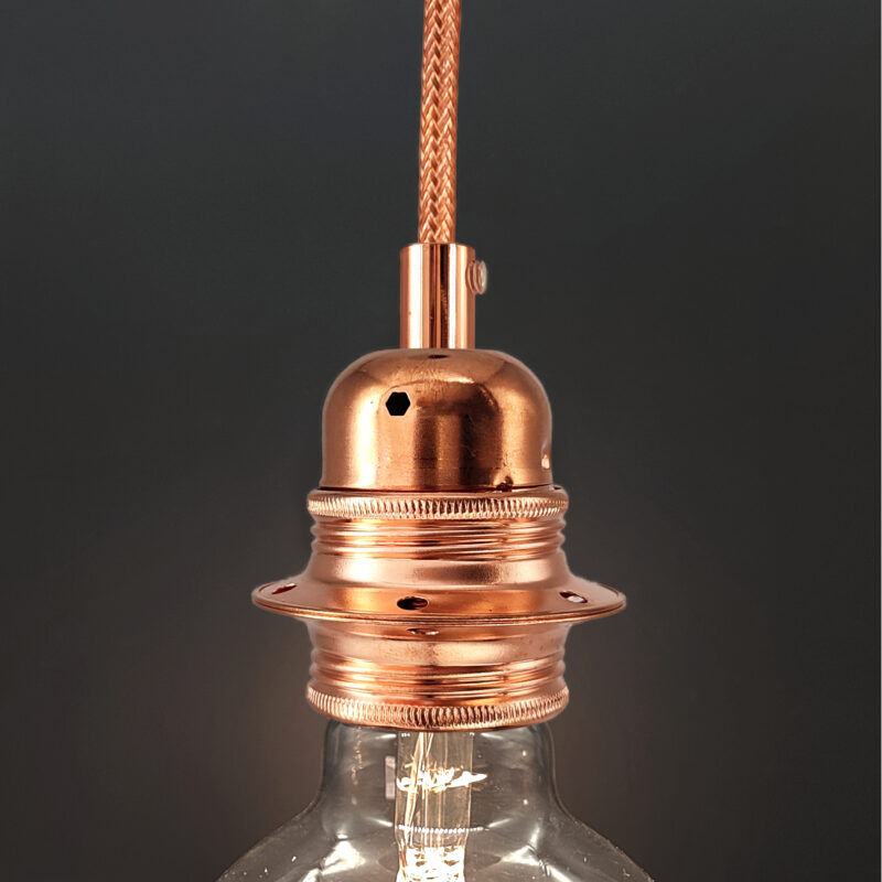 Lampholder Copper E27 Double Ferrule Metal - MC Fact