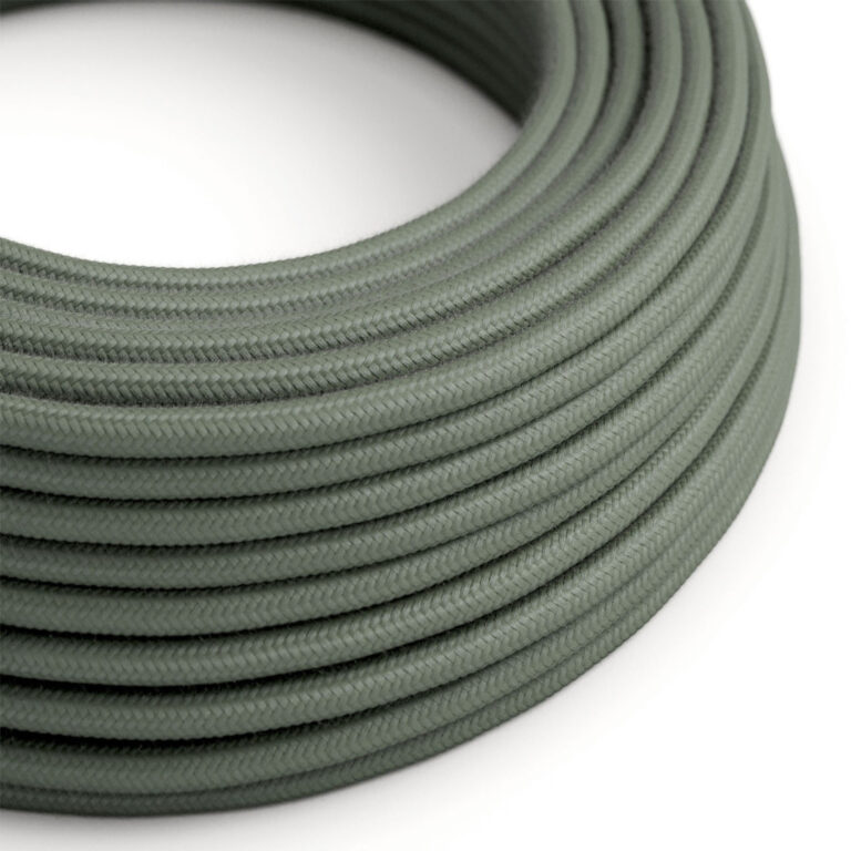 3x0.75 grey-green round textile cable - MC Fact