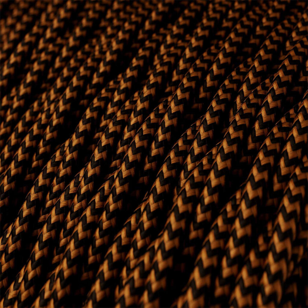 Fil électrique Torsadé Noir Brun Whisky 2x0,75 Ou 3x0,75 - MC Fact