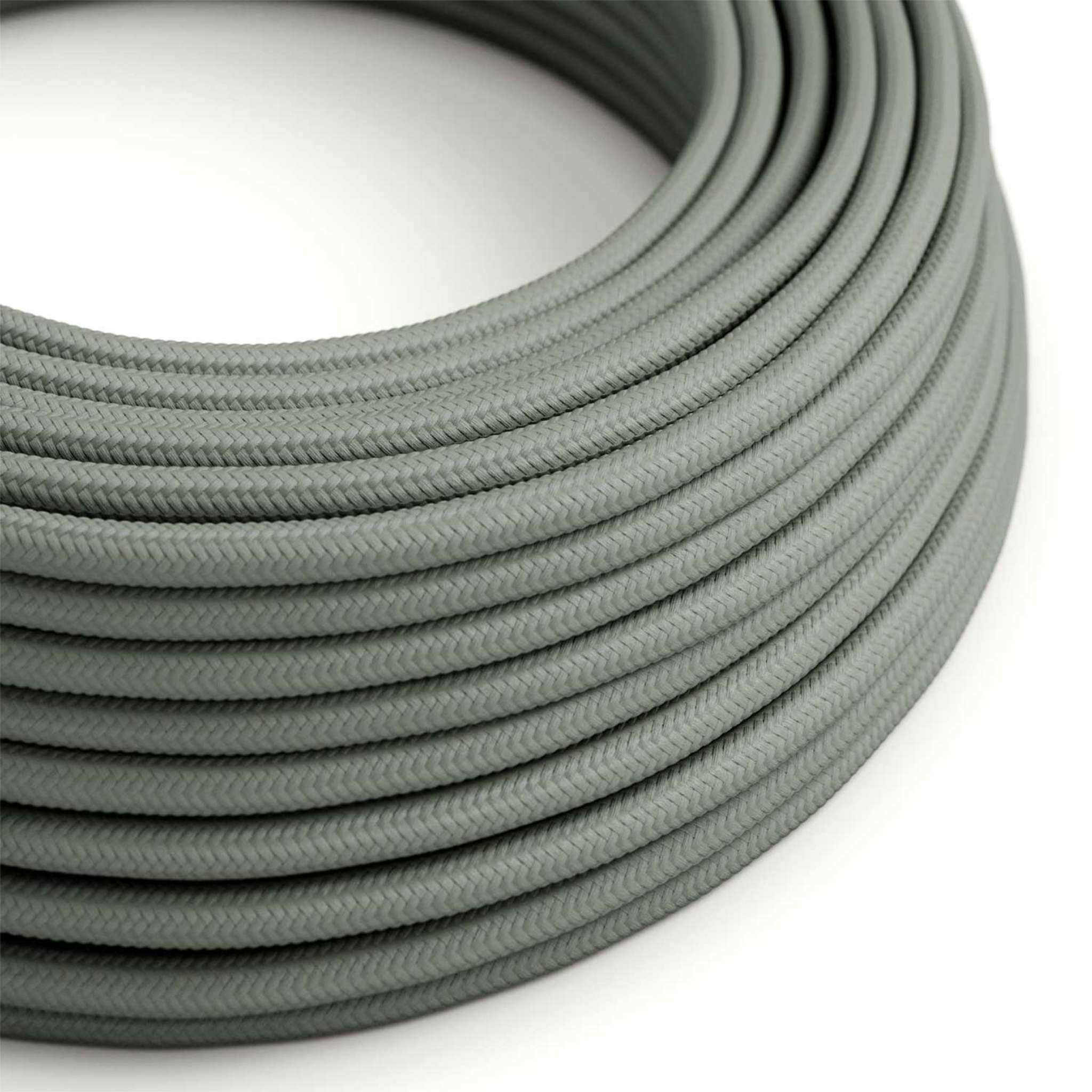 Grey Round Textile Cable 3x0.75 - MC Fact